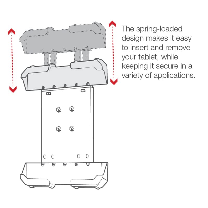 RAM Mounts Tab-Tite Holder for 10.1" - 10.5" Tablets with or Without Case RAM-HOL-TAB33U