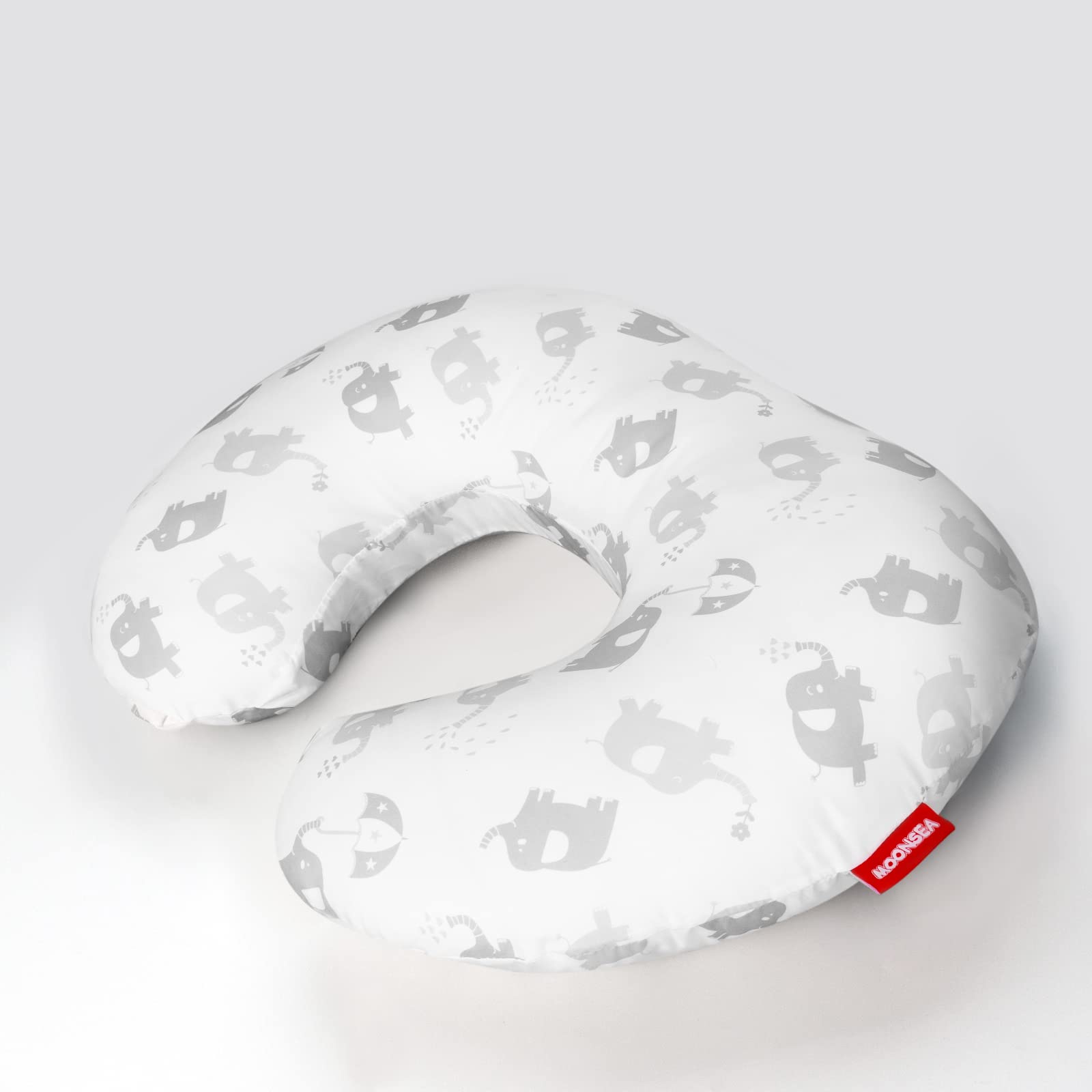 Nursing Pillow Cover Grey Elephant for Infant, Snug Fits Boppy Nursing Pillows Breastfeeding Nursing Pillow Slipcovers Super Soft for Breastfeeding Moms