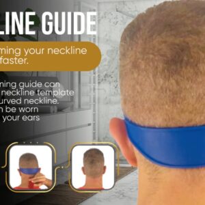 Fade Guide and Neckline Shaving Template | Curved Silicone Band | Great for Creating Skin Fade Guidelines for DIY Haircuts | Fade Haircut Guide for Hair Clippers