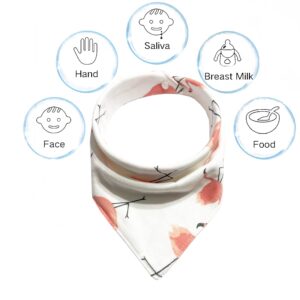 Knindnn Baby Bandana Drool Bibs,5 Pack Soft and Absorbent Baby Drool Bibs