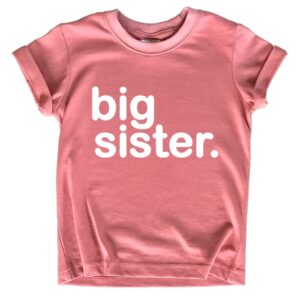 big sister shirt outfit announcement toddler sibling reveal to be 18 months 2t 3t (2 years, mauve)