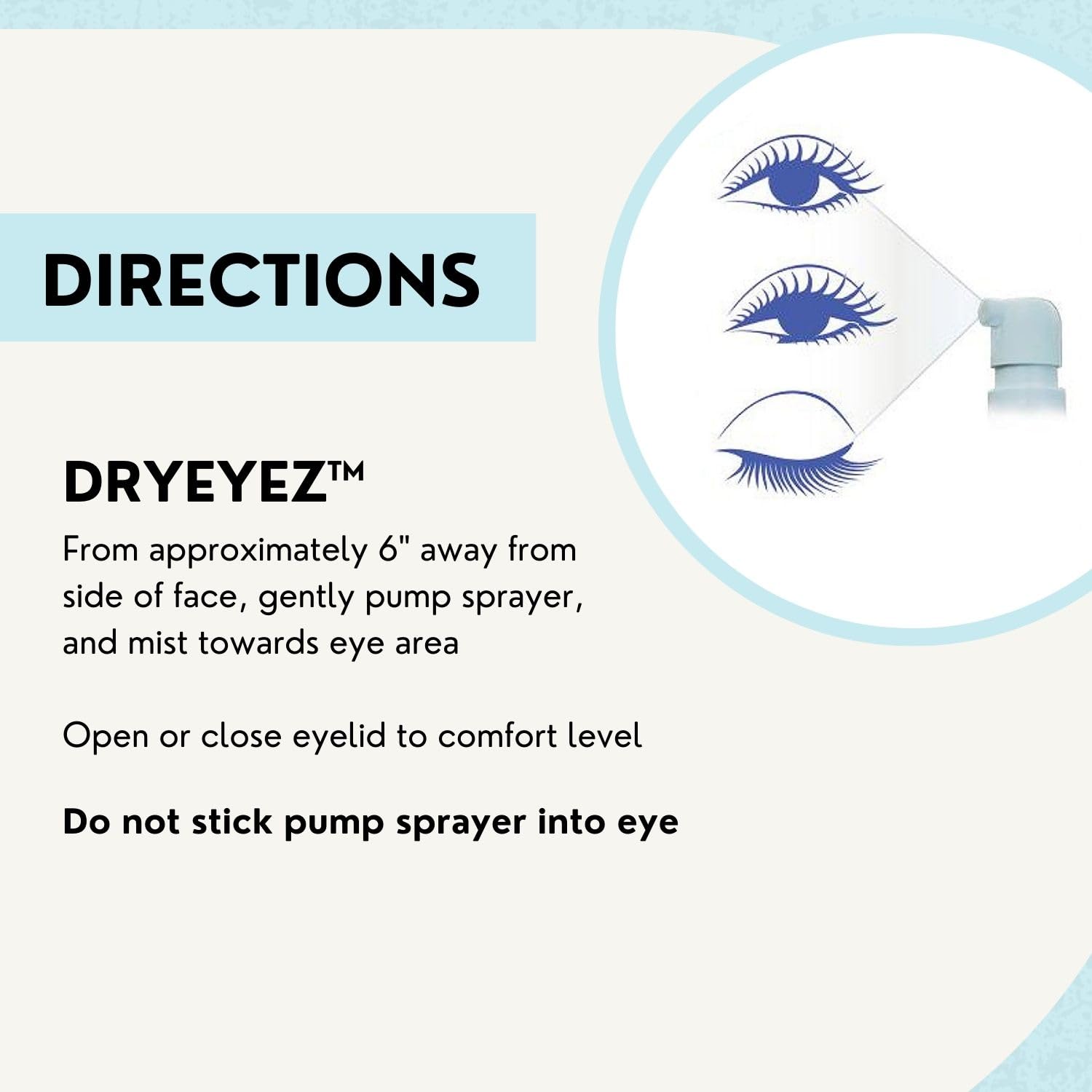 Pressureze DryEyez Natural Eye Relief for Sensitive Eyes. Dry Eyes, Sore Eyes, Irritated Eyes, Preservative-Free, Sterile. Cleanses, Moistens, Soothes 33ml, Made in USA (Pack of 1)