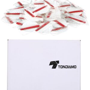 Tondiamo 100 Pieces Hotel Vanity Kit Individually Wrapped Hotel Amenities Disposable Travel Size Hospitality Supplies, Each Includes 2 Cotton Pads 4 Cotton Swabs Nail File for Motels Makeup Toiletry