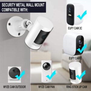 Wall Mount for All Arlo Camera, Arlo Ultra, Arlo Essential, eufyCam E/2C, Ultra/Ultra 2, & Others - Ring Stick Up Cam Battery with 1/4 Screw Head （Camera not Included）(3pcs)