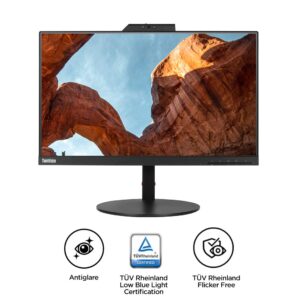 Lenovo ThinkVision T22v-10 21.5 inch LED lit VoIP Monitor FHD, IPS Edgeless HDMI, VGA, DP ports (Renewed)