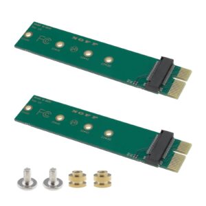 create idea 2pcs m.2 nvme ssd to pciex1 adapter m key interface card test card for xp941 sm951 pm951 960 evo ssd support 2230/2242/2260/2280 solid state drive