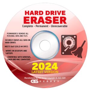 disk wiper hard drive eraser cd dvd with dban nuke hard drive data wiping software from geddes software for windows, linux & mac 2024 latest version