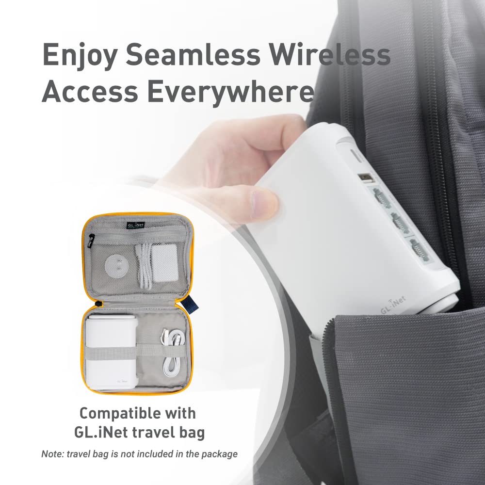 GL.iNet GL-SFT1200 (Opal) Secure Travel WiFi Router & GL.iNet GL-MT300N-V2(Mango) Portable Mini Travel Wireless Pocket VPN Router