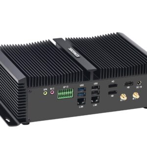 KINGDEL NC9000 Mini Gaming PC Core i7-10750H 8 Cores 16MB Cache Max 5.00GHz CPU, 32GB DDR4 RAM 1TB SSD 3xHD 6xCOM 8xUSB Support WOL PXE Restore AC Power Loss