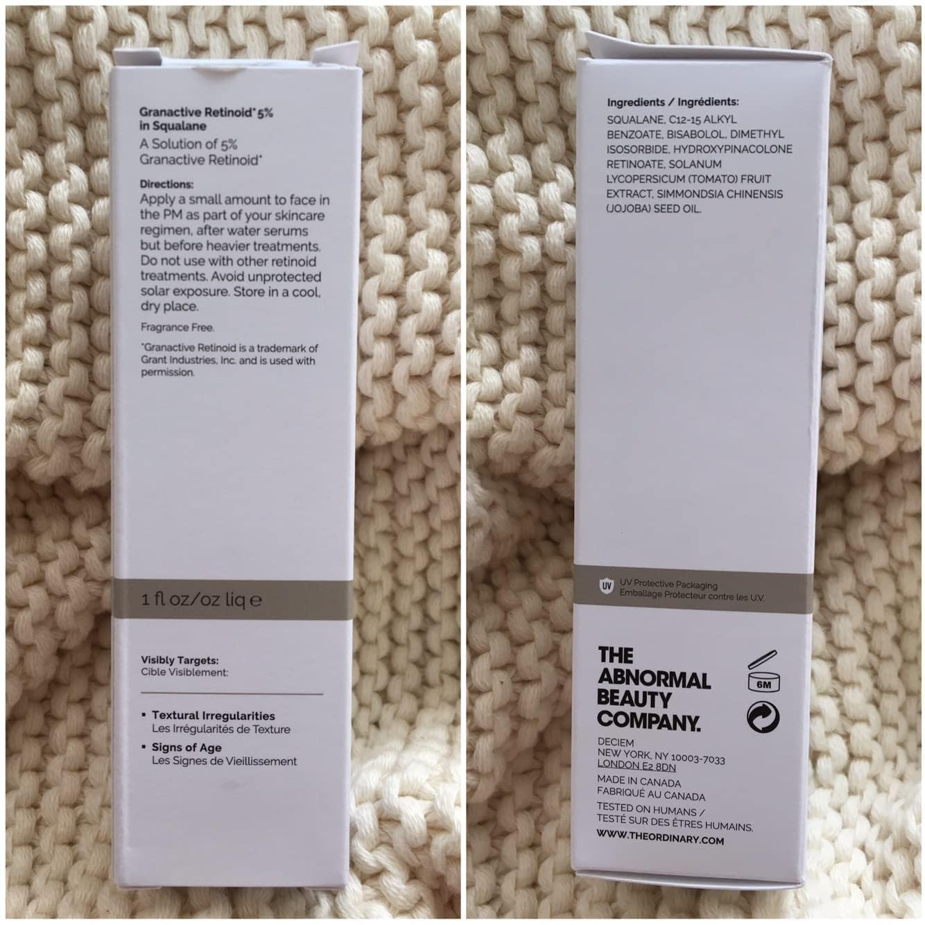 Granactive Retinoid 5% in Squalane 30ml