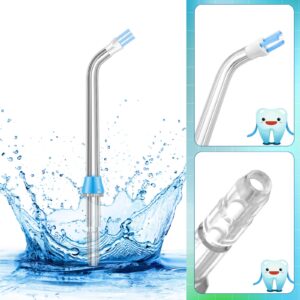 Nuanchu 8 Pieces Compatible with Waterpik Replacement Flossers Replacement Tips, Classic Jet Tips Flosser Refill Heads Replacement Heads for Water Toothpick (Plaque Seeker Tips)