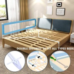 GearKing Bed Rails for Toddlers,3 Pack(2 * 78''L+1 * 59''L) Safety Bed Guard Rails for Kids, Baby Protector Rail with Breathable Fabric for Queen Mattress