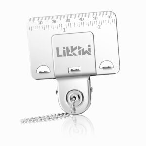 litkiwi 1pcs double scale measuring tape clip,304 stainless steel measuring tool,accurately position measure tool,fixed point measurement,corners clamp precision marking tool