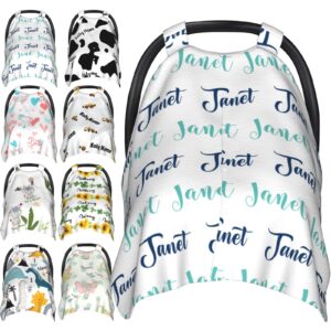 baby car seat cover personalized name nursing covers for breastfeeding and car seat,carseat canopy cover,multi use cover for car seat nursing scarf,multi names