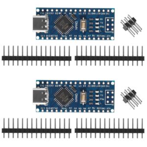 aitrip 2pcs type-c usb nano 3.0 atmega328p ch340 5v 16mhz compatible with arduino nano ch340 usb driver nano v3.0 atmega328