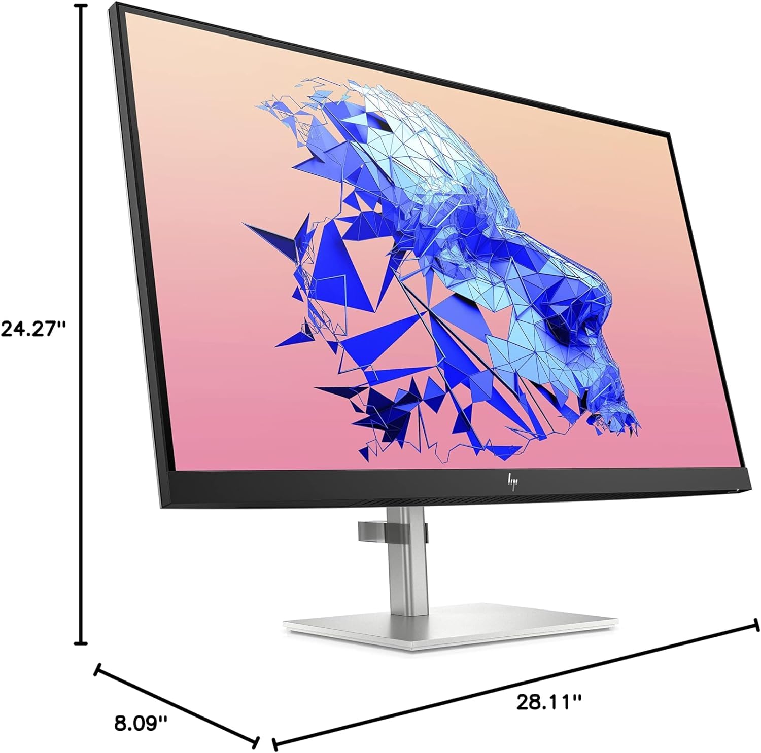 HP U32 4K HDR Desktop Monitor 31.5 Inch IPS 60Hz, 400 Nits, VESA Mountable, Adjustable Stand, Low Blue Light, Anti-glare, Tilt, Swivel Adjustment, Pivot Rotation for Computer Laptop Display (Renewed)