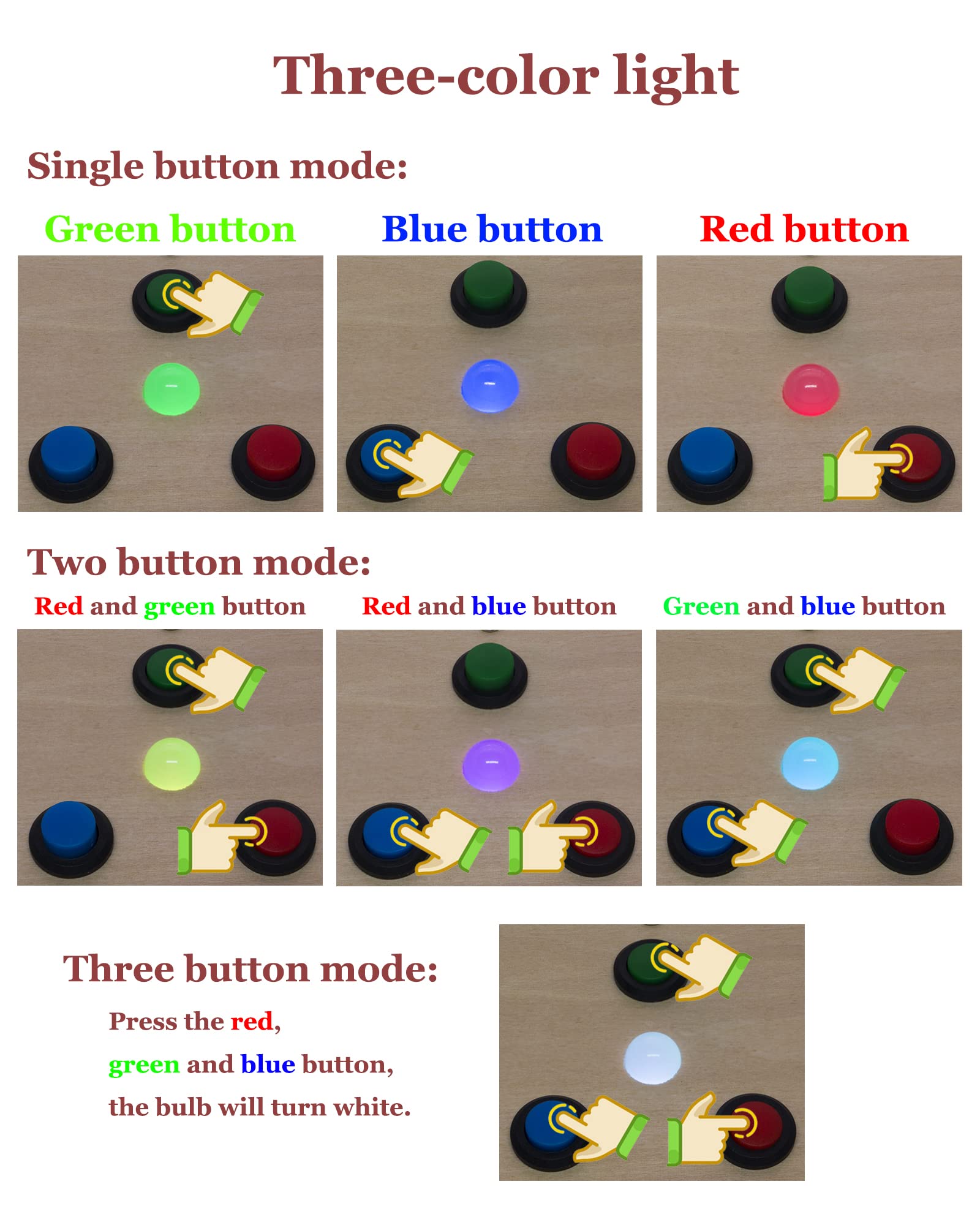 LED Light Montessori Busy Board Button Switch Baby Musical Toys Gift for Kids Baby Electronic Learning Sensory Board Educational Activity Board Wooden Fidget Board Toy