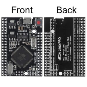 Alinan 2pcs MEGA 2560 PRO Embed CH340G/ATMEGA2560-16AU Chip with Male Pinheader Compatible with MEGA2560