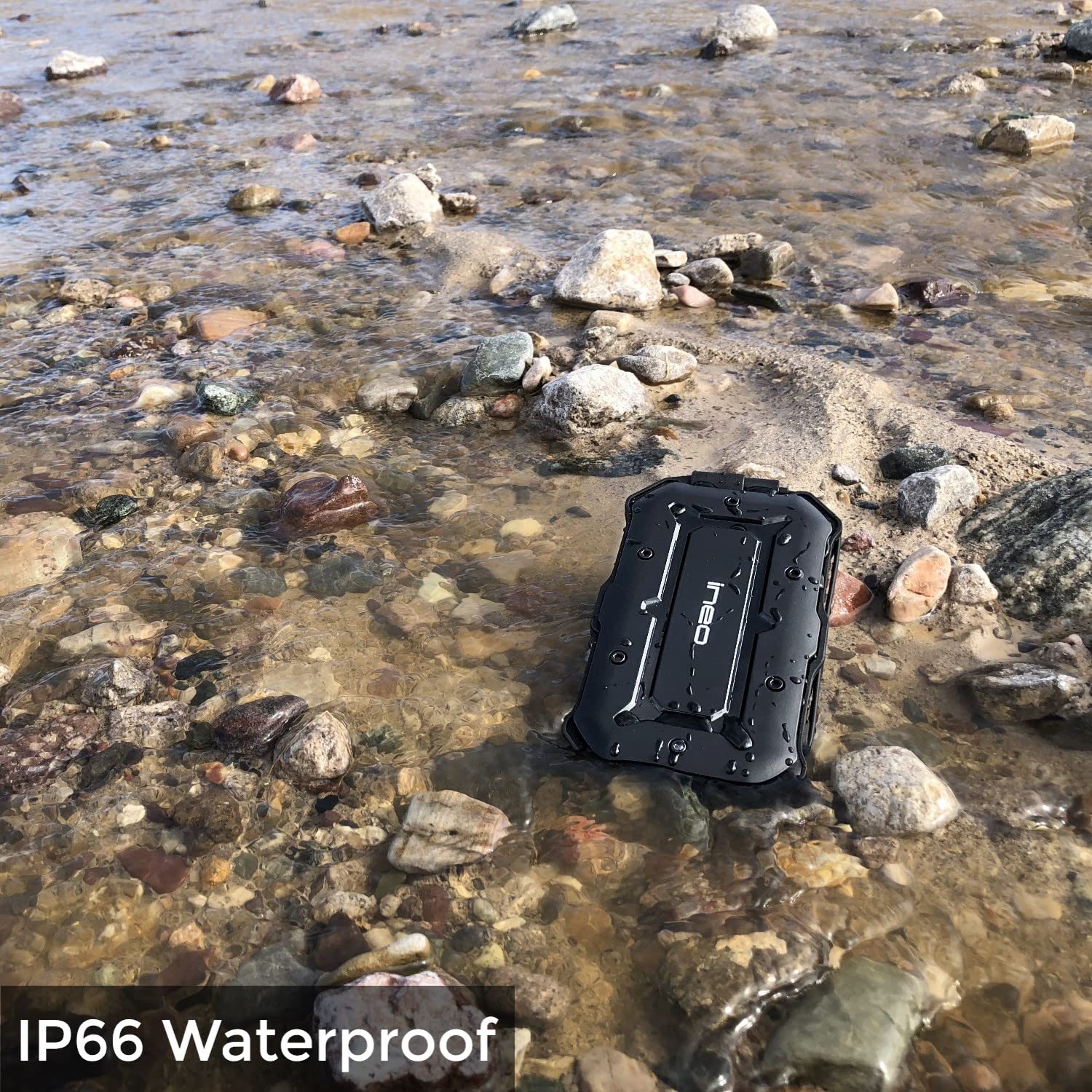 APRIME ineo USB 3.0 Rugged External Hard Drive Drop Tested & IP66 Waterproof (1TB, Rugged, Black)