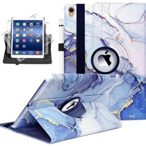 Newraturner Case for iPad 9.7 2018 2017 / iPad Air 2 Case - 360 Degree Rotating Stand Protective Cover with Auto Sleep Wake for iPad 9.7 inch 6th Gen, 5th Gen/iPad Air 2/ iPad Air (Navy)