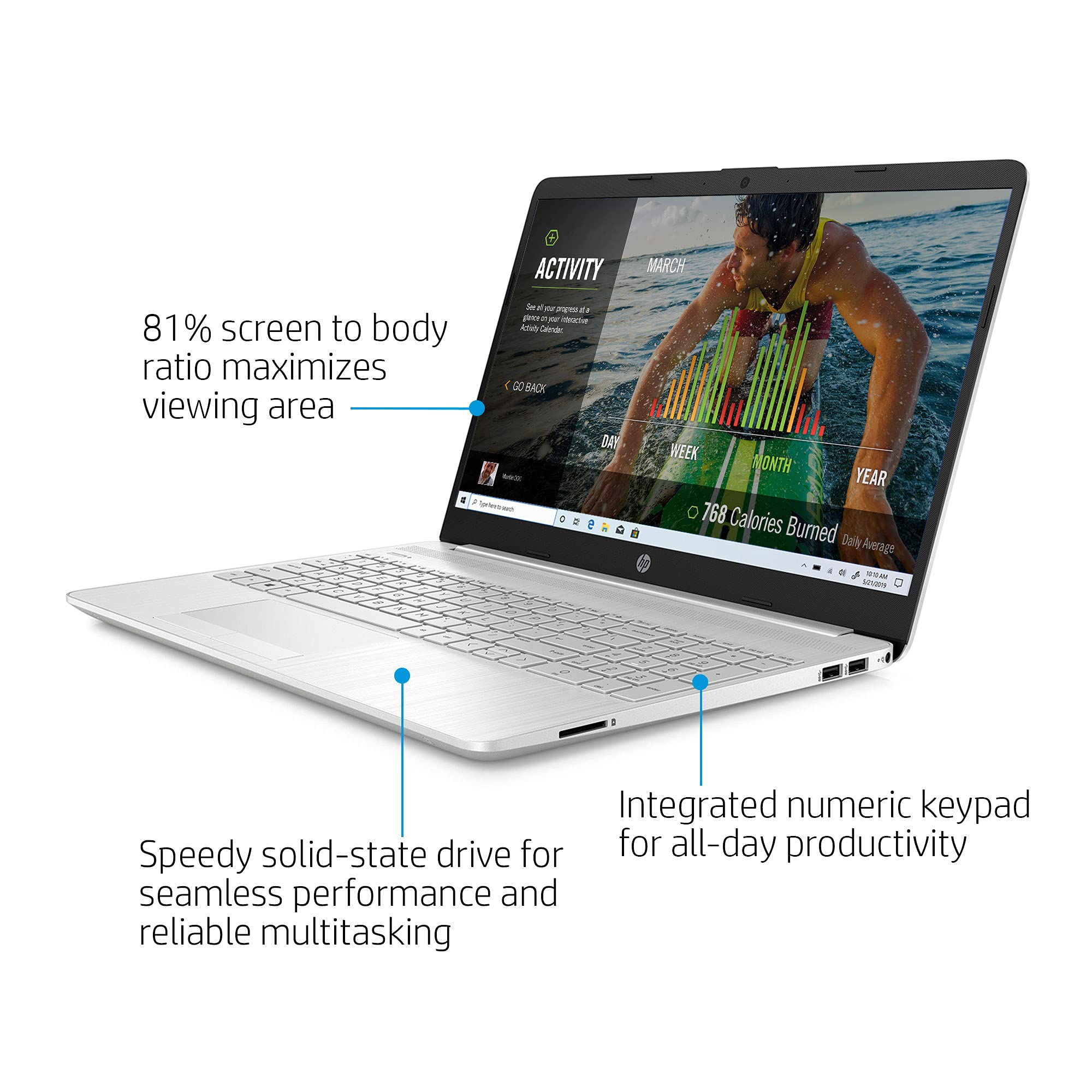 2022 HP High Performance Laptop - 15.6" FHD IPS 250nit LCD - Intel i5-1135G7 Quad-Core w/Iris Xe Graphics - 16GB DDR4 - 516GB NVMe SSD - RJ45 LAN -Backlit Keyboard -Win 11 Home w/32GB USB