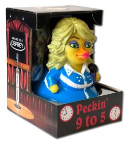 celebriducks - peckin' 9 to 5 - floating rubber ducks - collectible bath toy gift for kids & adults of all ages