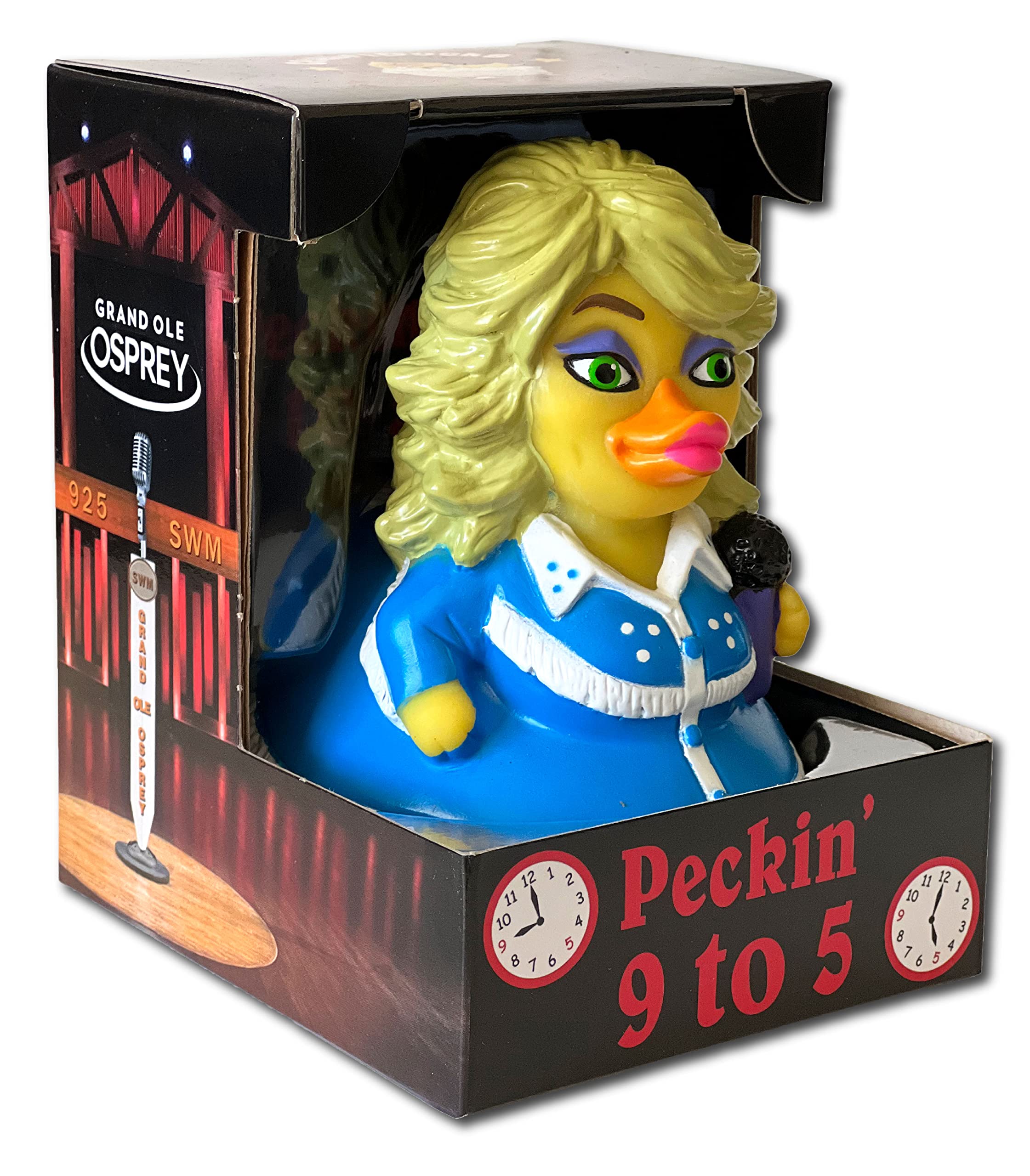 CelebriDucks - Peckin' 9 to 5 - Floating Rubber Ducks - Collectible Bath Toy Gift for Kids & Adults of All Ages