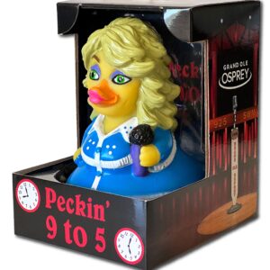 CelebriDucks - Peckin' 9 to 5 - Floating Rubber Ducks - Collectible Bath Toy Gift for Kids & Adults of All Ages