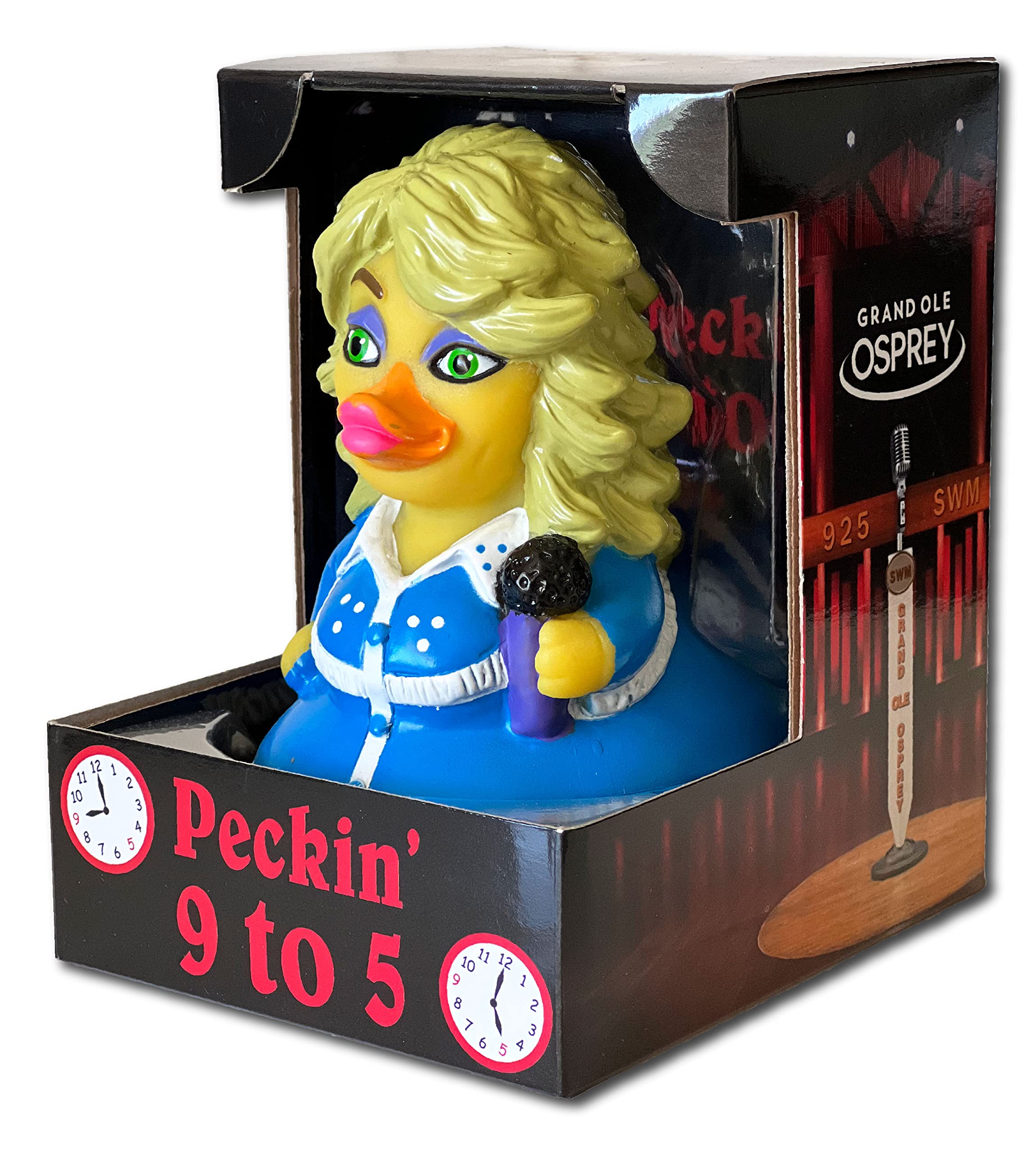 CelebriDucks - Peckin' 9 to 5 - Floating Rubber Ducks - Collectible Bath Toy Gift for Kids & Adults of All Ages