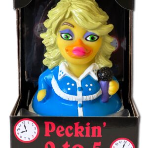 CelebriDucks - Peckin' 9 to 5 - Floating Rubber Ducks - Collectible Bath Toy Gift for Kids & Adults of All Ages