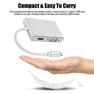 Entatial HD Converter Adapter, Preservative Lightweight Hub Converter Multifunction for Desktop Computer