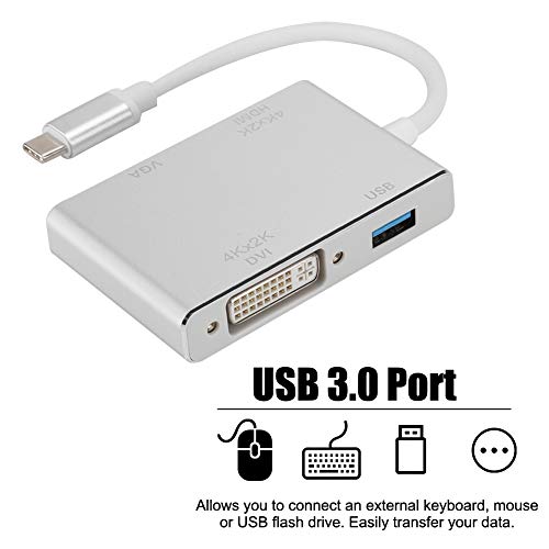 Entatial HD Converter Adapter, Preservative Lightweight Hub Converter Multifunction for Desktop Computer