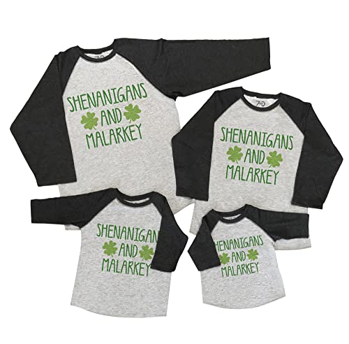 7 ate 9 Apparel St. Patrick's Day Shirts - Funny Shenanigans Grey Shirt 4T