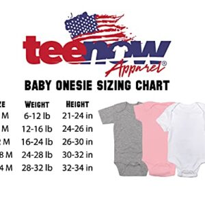 TeeNow - Mommy Is My Hero (Custom for Police, Fire & EMT) - Baby/Infant, Onesie/Bodysuit, Boy/Girl/Unisex (3-6 Months, Grey - EMT)