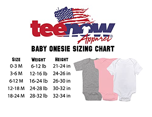 TeeNow - Mommy Is My Hero (Custom for Police, Fire & EMT) - Baby/Infant, Onesie/Bodysuit, Boy/Girl/Unisex (3-6 Months, Grey - EMT)