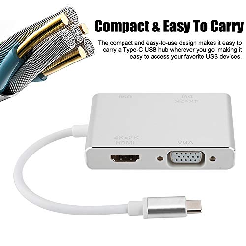 Entatial HD Converter Adapter, Preservative Lightweight Hub Converter Multifunction for Desktop Computer