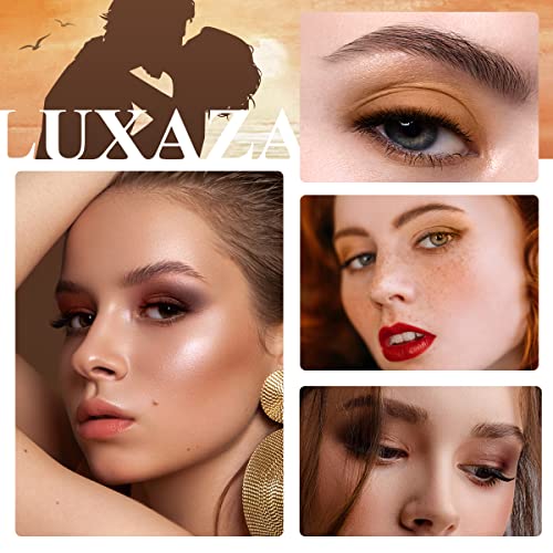 LUXAZA 6 PCS Brown and Neutral Metallic Eyeshadow Stick Sets,All Matte No Shimmer Creamy Pencil Crayon,Eye Brightener Stick,Waterproof Long Lasting Highlighter Makeup Set 1