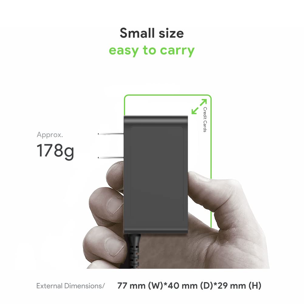 CASIMY 19V 2.1A 2.53A AC Adapter Charger Compatible with Positive Grid Spark 40 40-US 40US 40 Watt, HP Pavilion 27 25 23 21.5'' 23es 22cwa 27es, Philips 246E9QJAB/00 Asus Monitor Display Power Supply