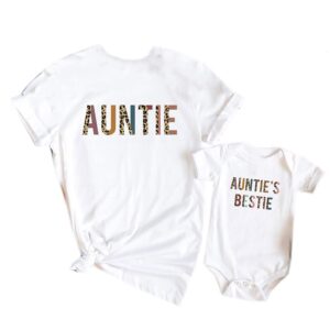 auntie and niece shirts,auntie and aunties bestie matching shirts,auntie and me matching shirts,aunt shirt and mini baby bodysuit,aunt shirt and mini baby onesie,multicolor