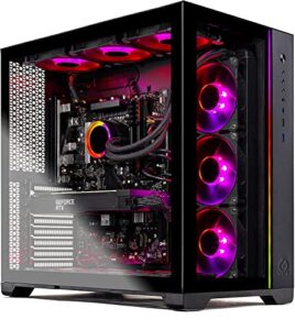 skytech prism ii gaming pc desktop – intel core i5 12600k 3.7 ghz, rtx 3070 ti, 1tb nvme ssd, 32g ddr5 rgb, 750w gold psu, 360mm aio, ac wi-fi, windows 11 home 64-bit