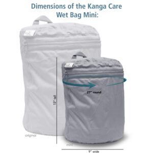 Kanga Care Wet Bag Mini Seam Sealed Waterproof 3D Dimensional for Baby Cloth Diapers, Travel, Beach, Pool, Gym, Swim | Finn