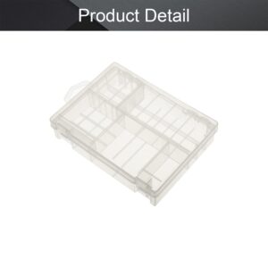 Bettomshin 160mmx120mmx36mm AA/AAA/C/D Battery Storage Case Holder Organizer Box Transparent