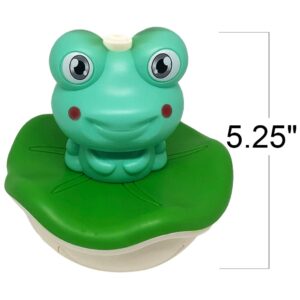 ArtCreativity Frog Bath Sprinkler Toy Set, Includes 1 Frog Fountain, 4 Nozzles, and 1 Ball, Battery-Operated Bathtub and Swimming Pool Toy for Kids, Great Gift for Boys and Girls Ages 3 and Up