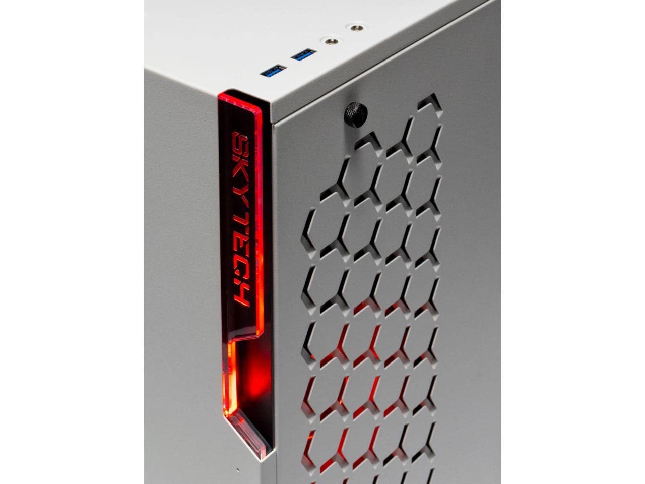 SkyTech Skytech Gaming Shiva Gaming Desktop Intel Core i7 11700F GeForce RTX 3060 12G 1TB SSD 16GB Memory 240mm AIO White ST (Renewed)