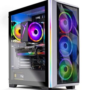 Skytech Gaming Skytech Chronos Gaming PC Desktop – Intel Core i7 12700K 3.6 GHz, NVIDIA RTX 3080, 1TB NVME SSD, 32GB DDR5 RAM RGB, 850W Gold PSU, 360mm AIO, 11AC Wi-Fi, Windows 11 Home 64-bit