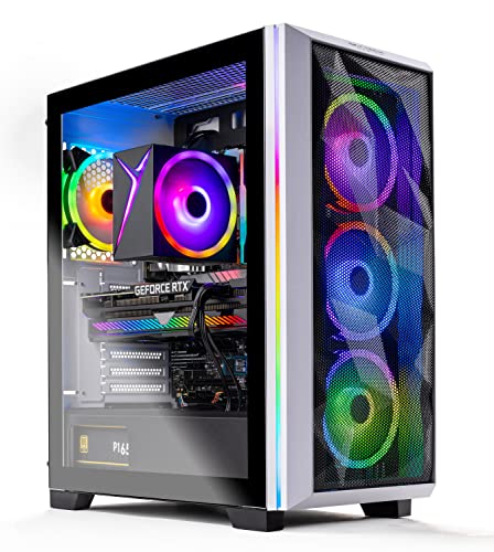 Skytech Gaming Skytech Chronos Gaming PC Desktop – Intel Core i7 12700K 3.6 GHz, NVIDIA RTX 3080, 1TB NVME SSD, 32GB DDR5 RAM RGB, 850W Gold PSU, 360mm AIO, 11AC Wi-Fi, Windows 11 Home 64-bit