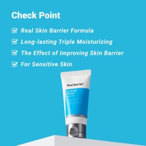 Real Barrier Extreme Cream Special Combo Tube Set |Skin Barrier Repair and Facial Moisturizer for Dry Skin| Facial Cream & Gentle Cleanser | Hydrating Skincare Set | Korean Skincare for Sensitive Skin