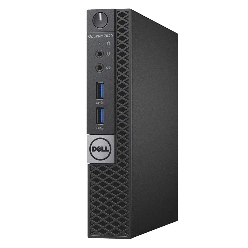 Dell Optiplex 7040 Micro Business Desktop Computer PC Intel 4-Core i7-6700T 2.8GHz Up to 3.6GHz 16GB DDR4 New 512GB NVMe M.2 SSD WiFi Bluetooth HDMI DP Windows 10 Pro Wireless Keyboard&Mouse (Renewed)