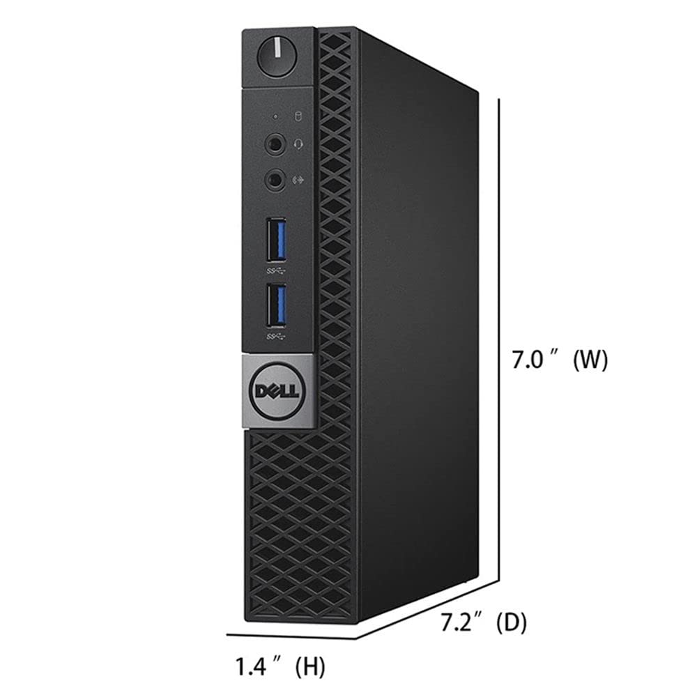 Dell Optiplex 7040 Micro Business Desktop Computer PC Intel 4-Core i7-6700T 2.8GHz Up to 3.6GHz 16GB DDR4 New 512GB NVMe M.2 SSD WiFi Bluetooth HDMI DP Windows 10 Pro Wireless Keyboard&Mouse (Renewed)