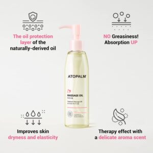 ATOPALM Maternity Care Massage Oil 4.0 Fl. Oz., 120ml | Pregnancy Skin Care Treatment | Moisturizing Stretch Marks Remover | Postpartum Skin Elasticity Improvement